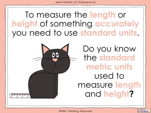Measuring Length and Height Using Standard Units - Year 1 | Teaching ...