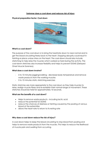 Reducing the risk of sports injuries LO1 Lessons Bundle | Teaching ...