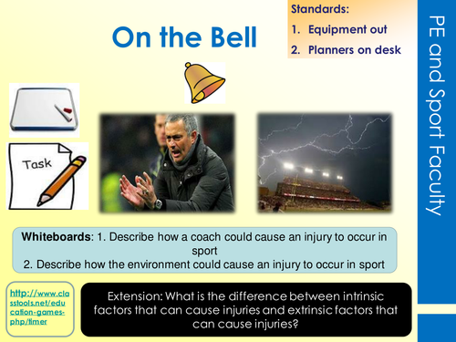 Cambridge National Sport Science - Reducing risk of sports injuries ...