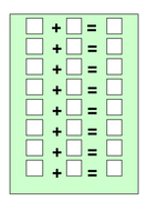 SEN Maths Template Resources Ideal for ASD/ SpLD and for children with ...