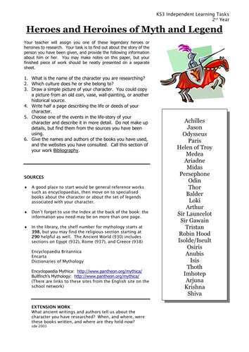 Heroes and Villains SOW KS3 - Drama, Reading and Writing | Teaching ...