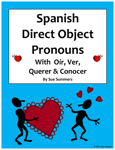 Spanish Direct Object Pronouns Bundle | Teaching Resources