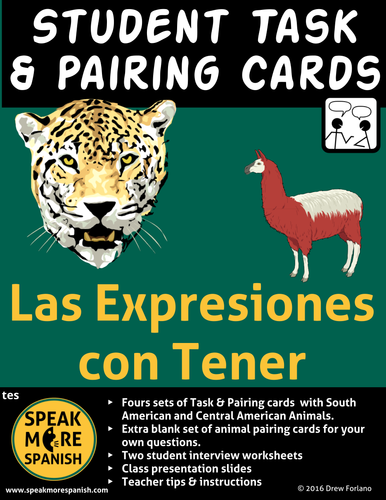 Spanish Tener Expressions Bundle. Expresiones con el Verbo Tener en ...