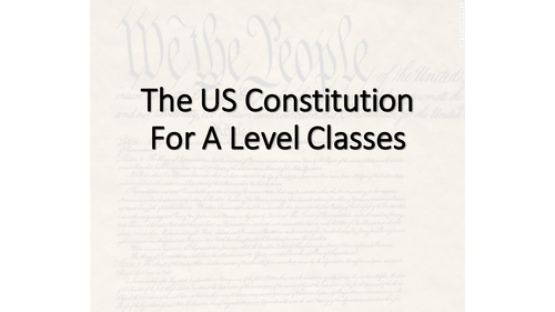 US Government | Teaching Resources