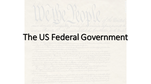 US Federal Government | Teaching Resources