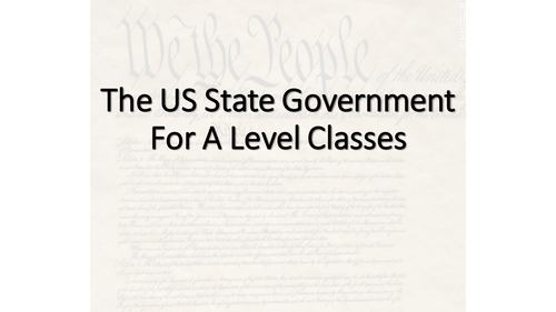 US State Government | Teaching Resources