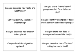 KS3 Science Revision flash cards | Teaching Resources