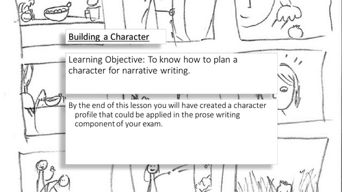 Prose Writing - Building a Character | Teaching Resources