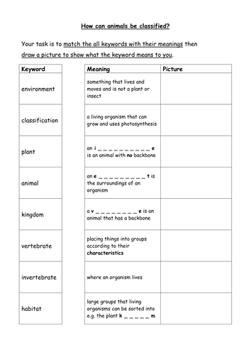 Survival, classification and kingdoms - complete lesson. | Teaching ...