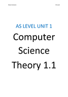 OCR AS Level Computer Science Unit 1.1 Revision Booklet | Teaching ...