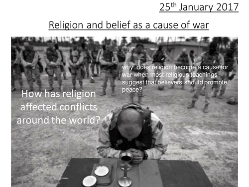 Religion and belief as a cause of War (Holy War) AQA/OCR Religious ...