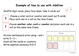 Addition/Subtraction (1-20) Presentation, Tens Frame, Practical ...