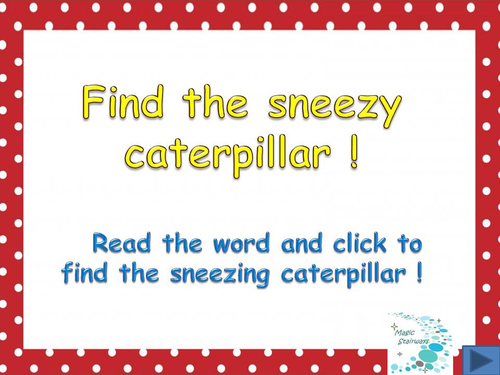 The Very Hungry Caterpillar - Caterpillar Chomp sight/vocabulary words ...