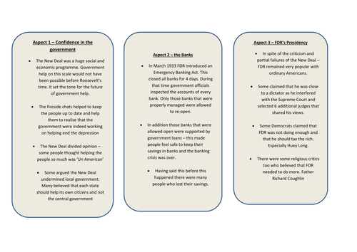 The impact of WW2 on the depression | Teaching Resources