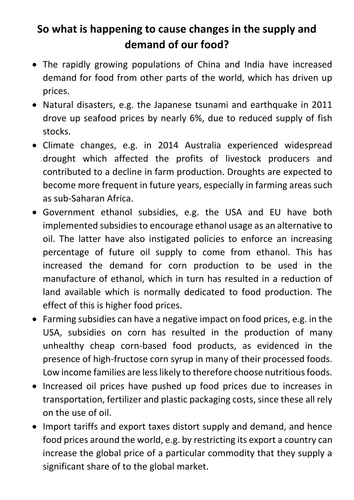 KS4 AQA GCSE Biology (Science) Factors Affecting Food Security Lesson ...