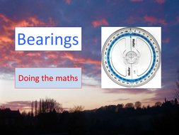 Maths GCSE Bearings. Doing the simple geometry for foundation ...