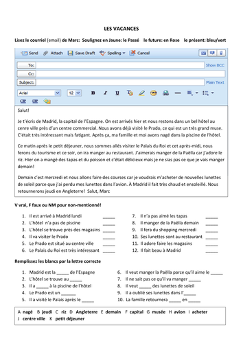Holidays in French | Teaching Resources