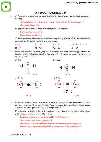 Chemical Bonding | Teaching Resources