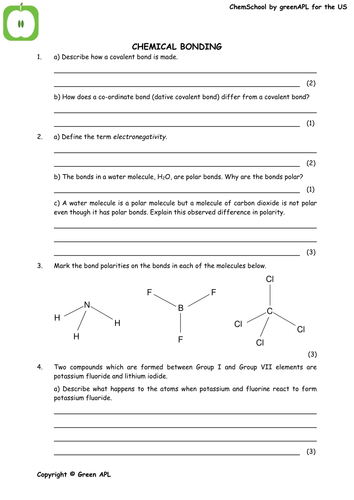 Chemical Bonding | Teaching Resources