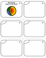 Layers of the Earth Task Cards | Teaching Resources