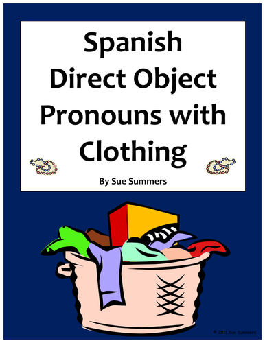 Spanish Direct Object Pronouns Bundle | Teaching Resources