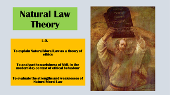 Natural Moral Law theory - Ethics | Teaching Resources