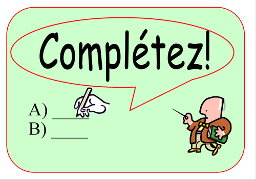 Target Language Classroom Signs: French | Teaching Resources