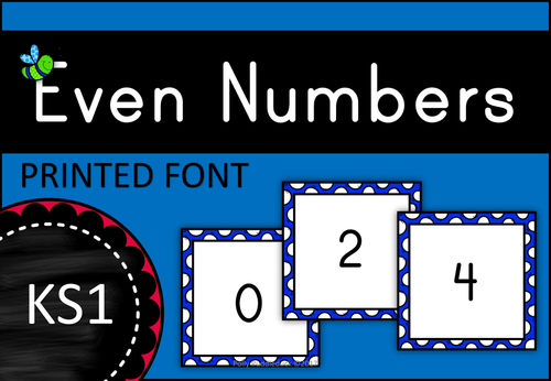 Numeracy - Even Numbers | Teaching Resources