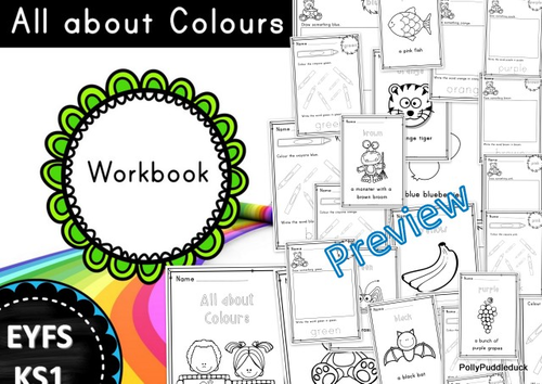 All about Colours Workbook for EYFS/KS1 | Teaching Resources