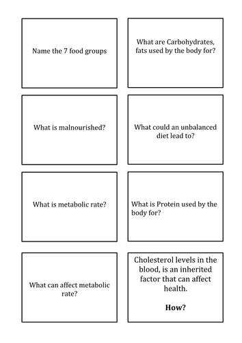 Core Biology B1 Revision flash cards | Teaching Resources