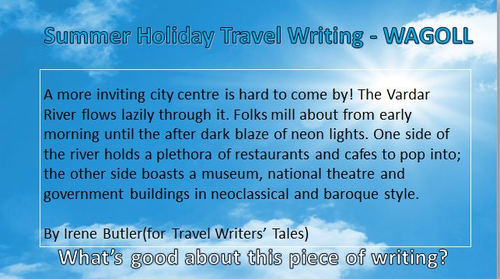 Summer holiday travel writing | Teaching Resources