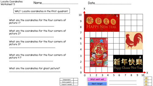 Chinese New Year Coordinates | Teaching Resources