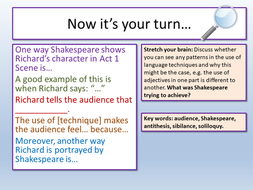 Richard III Act 1 Scene 1 by Lead_Practitioner | Teaching Resources