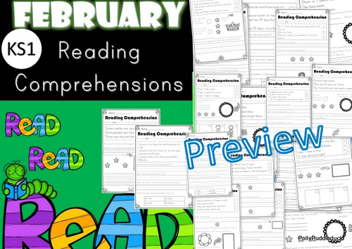 Reading Comprehensions (February Themed) for Key Stage 1 | Teaching ...