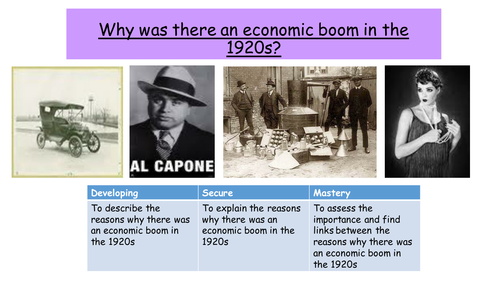 Why was there an economic boom in America? | Teaching Resources