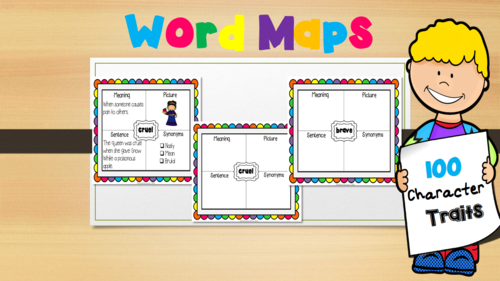 Character Trait Graphic Organizers | Teaching Resources
