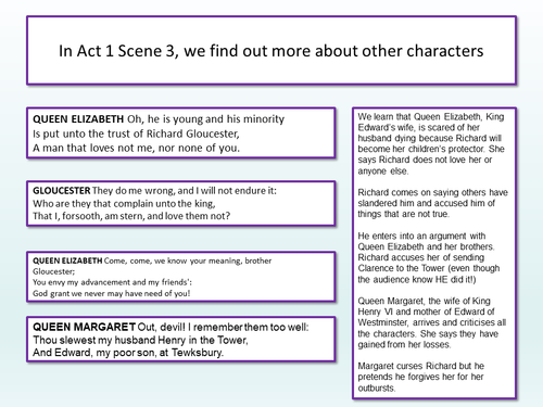 Richard III Act 1 Scene 2 | Teaching Resources