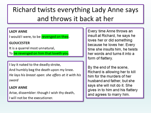 Richard III Act 1 Scene 2 | Teaching Resources