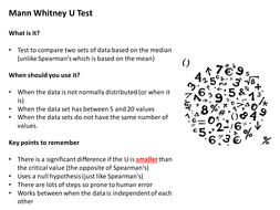 Mann-Whitney U Test | Teaching Resources