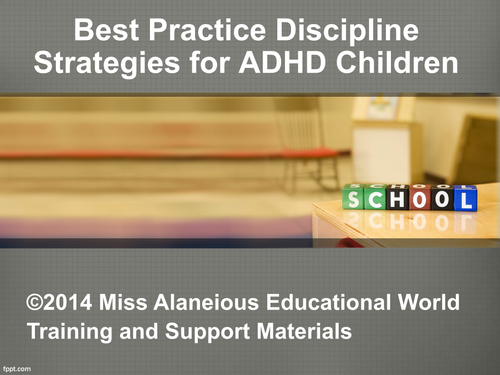 Discipline Strategies for ADHD Children | Teaching Resources
