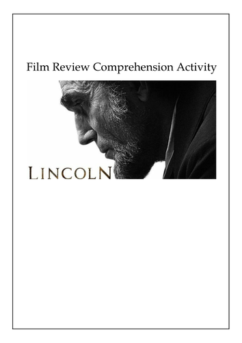 Film Review Comprehension Activity Lincoln | Teaching Resources