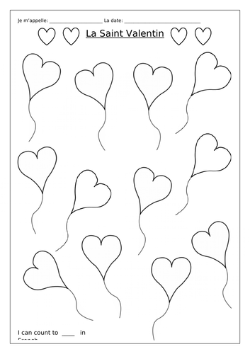 FRENCH - SAINT VALENTINE - ACTIVITIES 2 - WORKSHEETS/GAME | Teaching ...