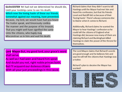 Richard III Deceiving The Mayor | Teaching Resources