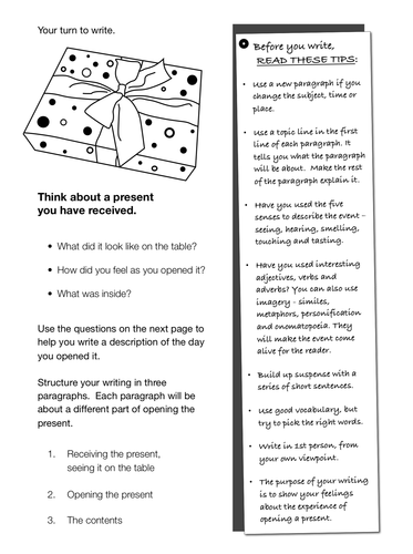 The Present: Write A Description (And More) (SATS And 11+ Essential ...