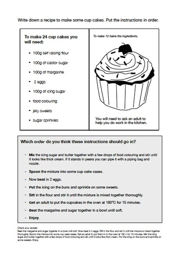 The Yummiest Cupcake: Write To Describe (And More) (SATS And 11 ...
