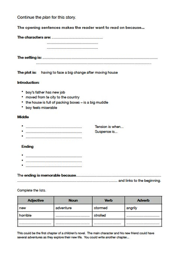 Moving House: Write A Story (SATS And 11+ Essential Writing Practice) 9 ...