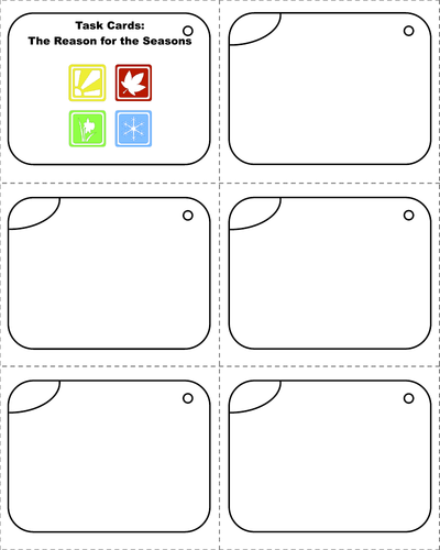 Seasons Task Cards | Teaching Resources