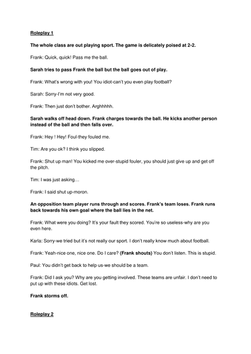 Bullying - 3 lesson pack + Role plays | Teaching Resources