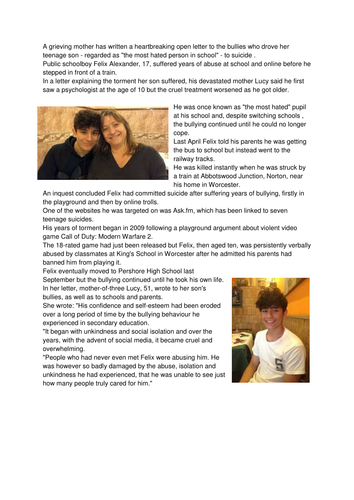 Bullying - 3 lesson pack + Role plays | Teaching Resources