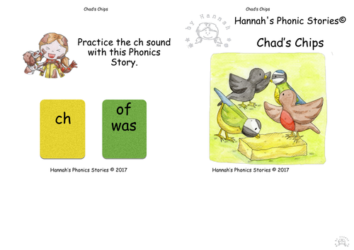 Chad's Chips, Hannah's Phonic Stories, ch sound | Teaching Resources